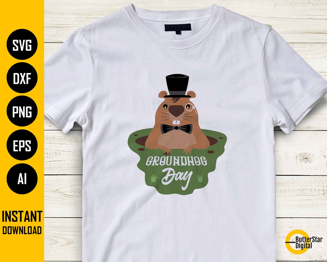 Groundhog Day SVG | Spring Winter Sign T-shirt Decor Decoration Poster ...