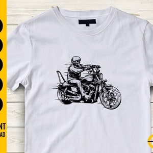 Biker Skull SVG Dead Skeleton Rider SVG Motorcycle Motorbike Bike ...