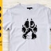 Wolf Pawprint SVG Wild Animal T-shirt Sticker Tattoo Stencil Vinyl ...