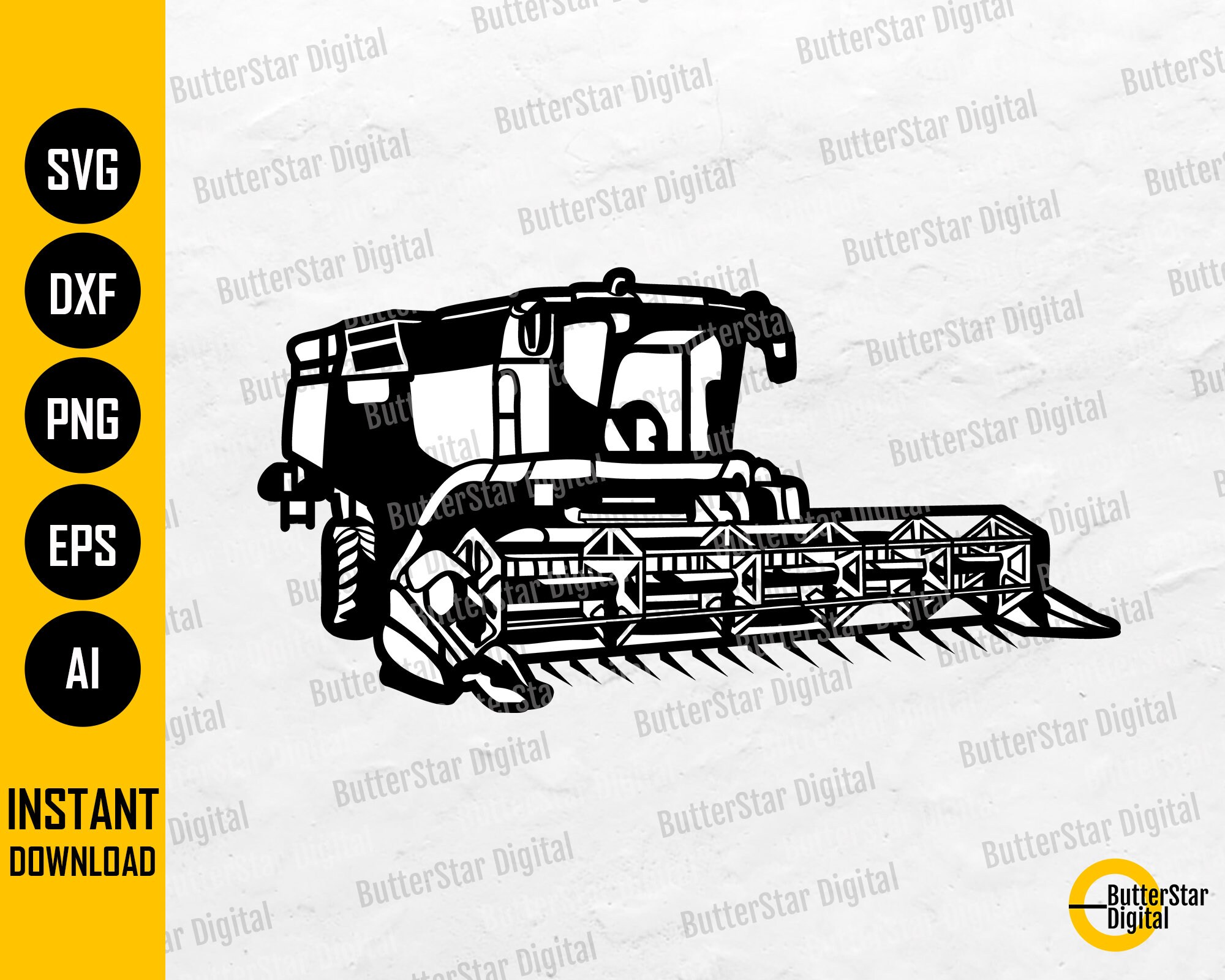Combine Harvester SVG Combine SVG Wheat Harvester SVG - Etsy