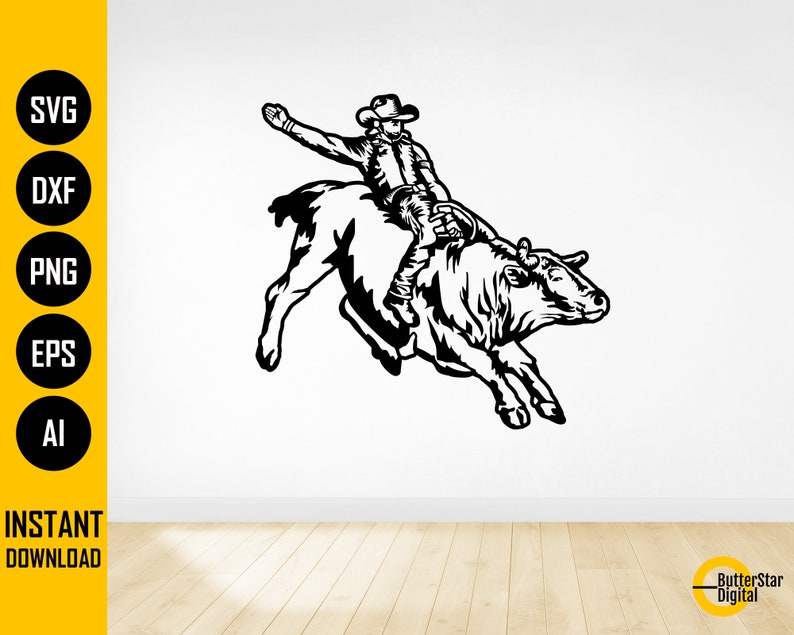 Rodeo SVG Bull Riding SVG Cowboy SVG Ranch Western - Etsy