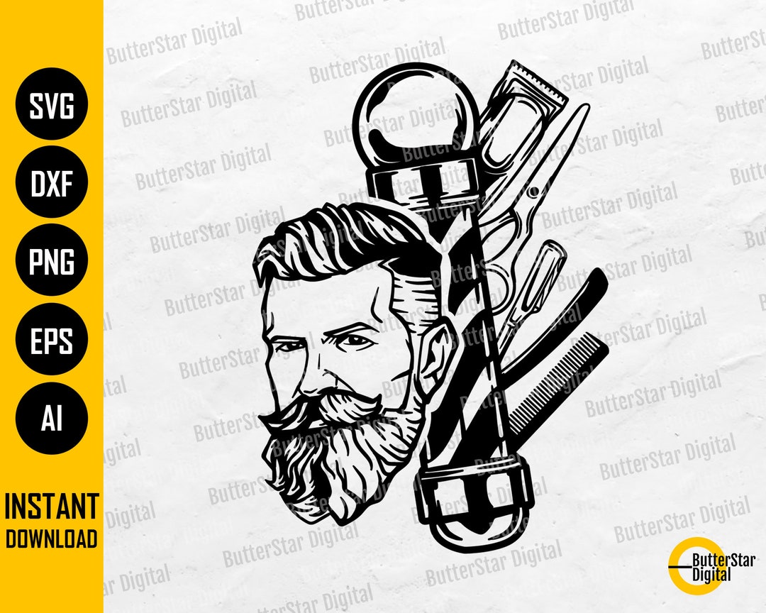 Barber SVG | Barbershop Decals SVG | Get Faded SVG | Sharp Razor Shave ...