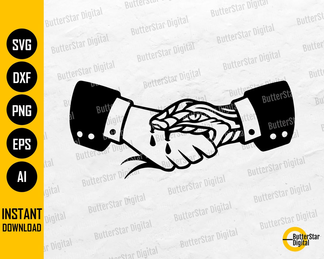 Handshake With Snake SVG | Shake Hands SVG | Animal T-shirt Decal ...