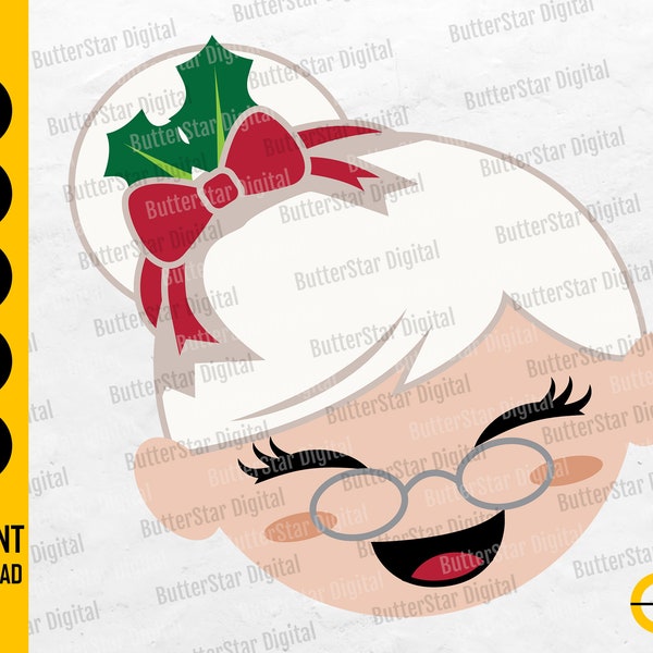 Mrs Claus Face - Etsy
