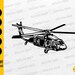 Black Hawk Helicopter SVG | Army Shirt Stencil Vinyl Graphics | Cricut ...