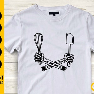 Skeleton Arms Baking SVG | Cooking SVG | Bake SVG | Baker Shirt Vinyl ...