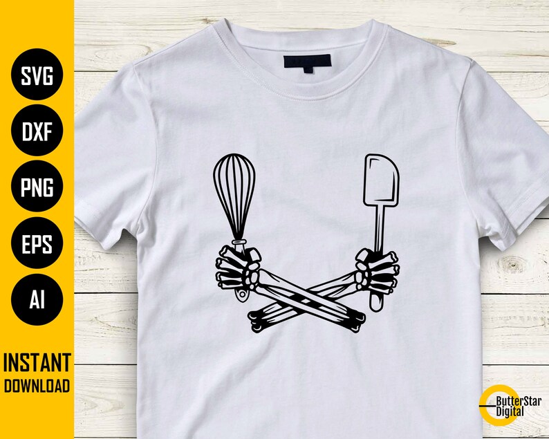 Skeleton Arms Baking SVG Cooking SVG Bake SVG Baker - Etsy