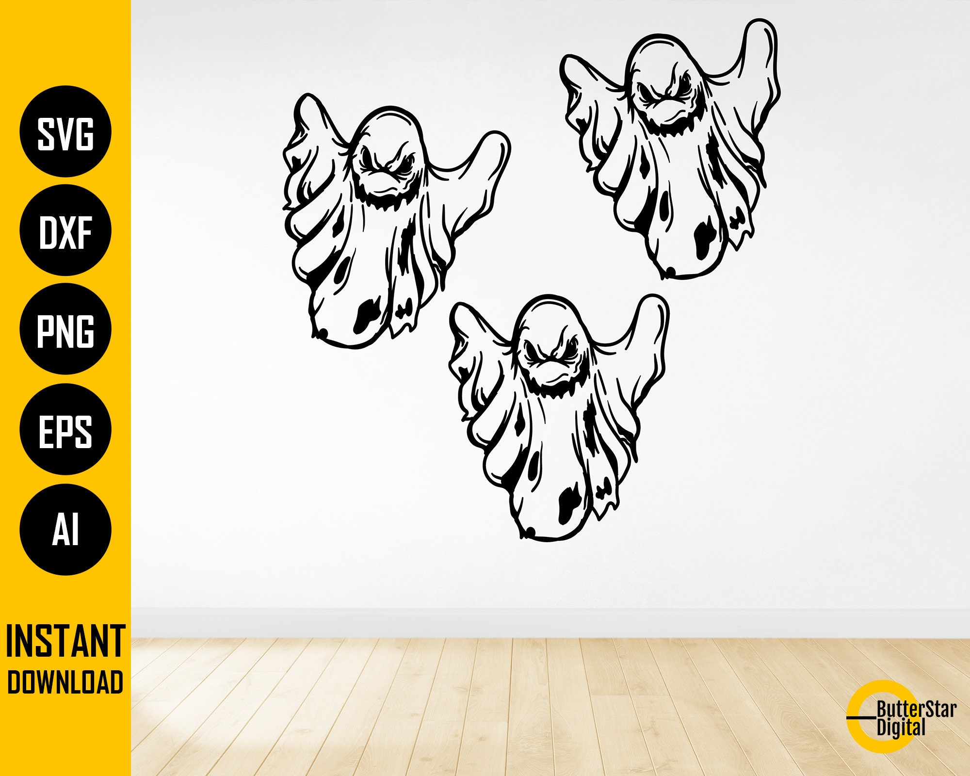 Scary Ghost SVG Spooky SVG Halloween Home Decoration Decor | Etsy