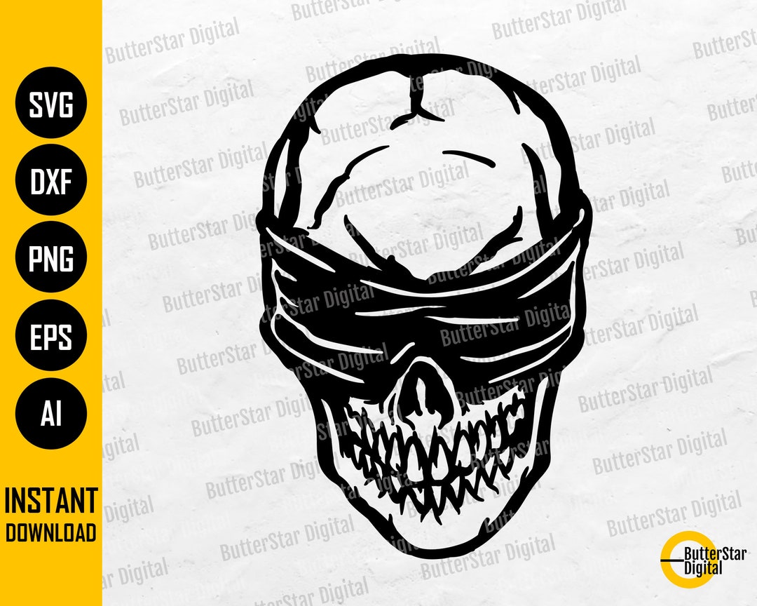Blindfolded Skull SVG Blindfold SVG Pirate SVG Cricut Cutting File ...
