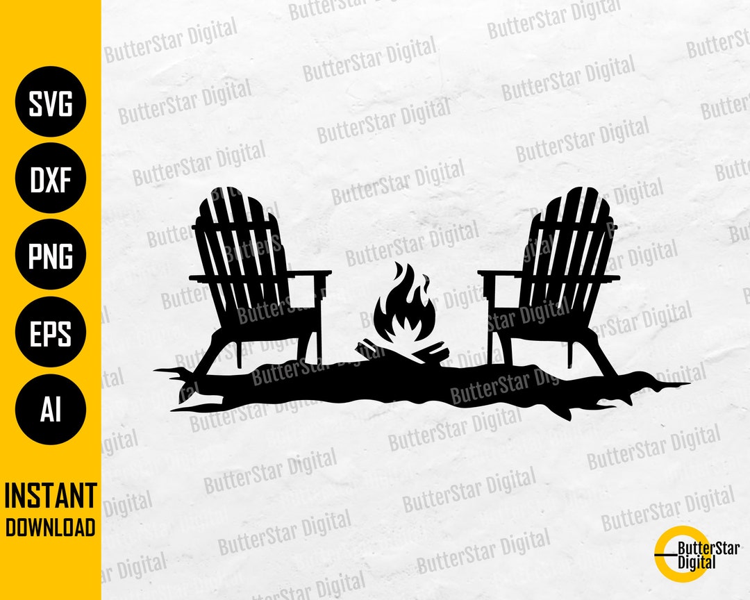 Adirondack Chairs SVG | Cold Summer Nights SVG | Camp Fire Smores ...