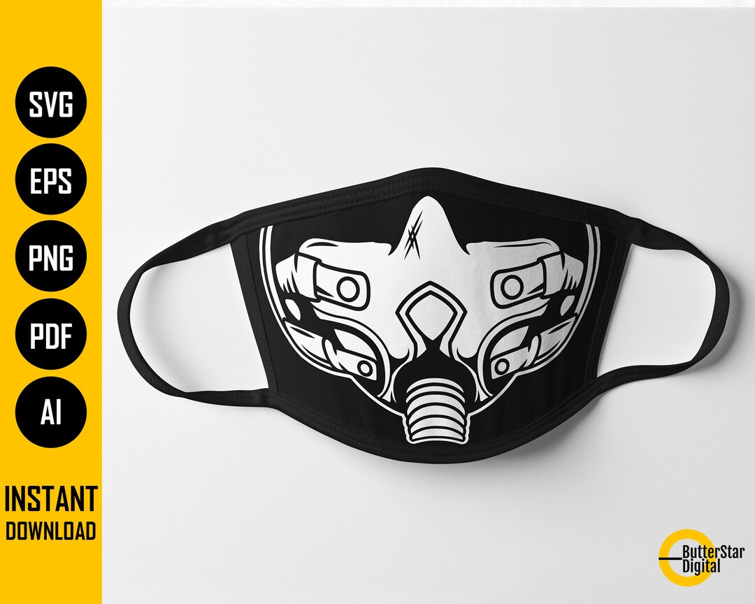 Fighter Pilot Face Mask SVG | Air Combat Facemask | Jet Plane Mouth ...