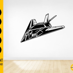 Stealth Plane SVG | Air Force Stencil Vinyl Sticker Graphics | Cricut ...