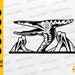 Pterodactyl Dinosaur SVG | Pterosaur SVG | Flying Dino Wall Art Decal ...