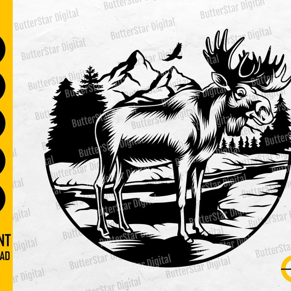 Moose Svg - Etsy