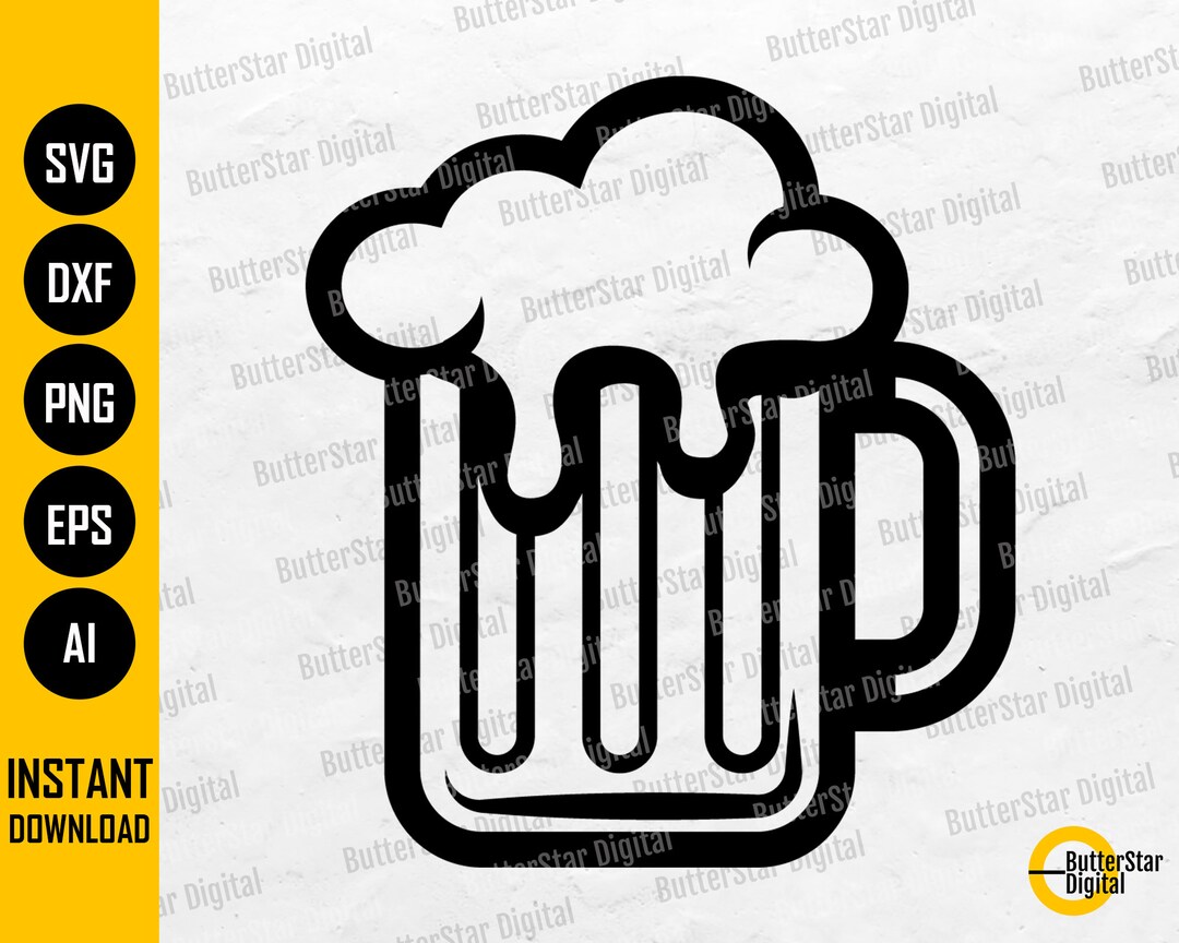 Beer Mug SVG | Beer Glass SVG | Beer Stein SVG | Alcohol Drink Drinking ...