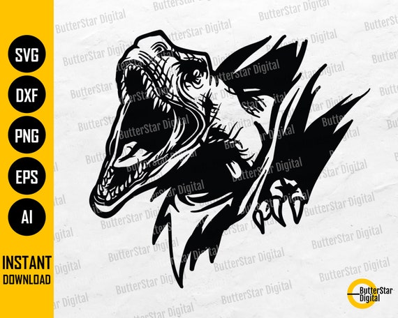 T-rex Claws Scratch SVG Tyrannosaurus SVG Dinosaur T-shirt - Etsy