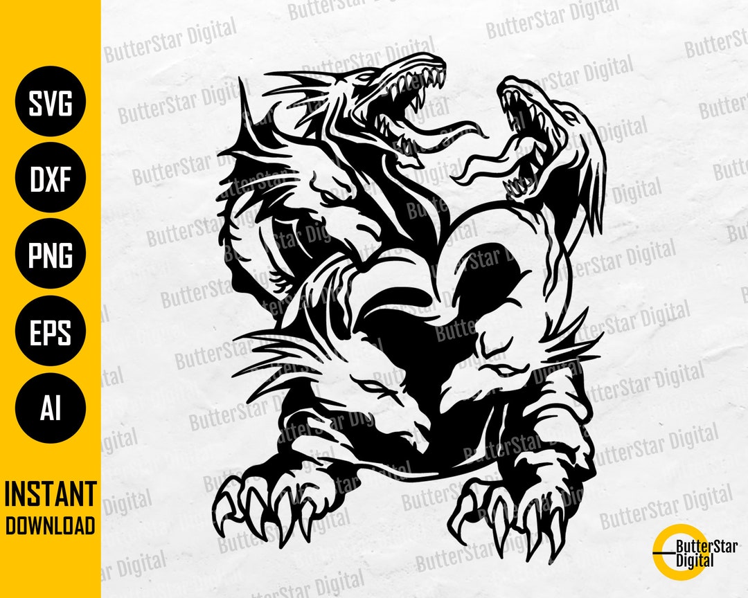 Hydra SVG | Serpentine Water Monster SVG | Mythical Creature SVG ...