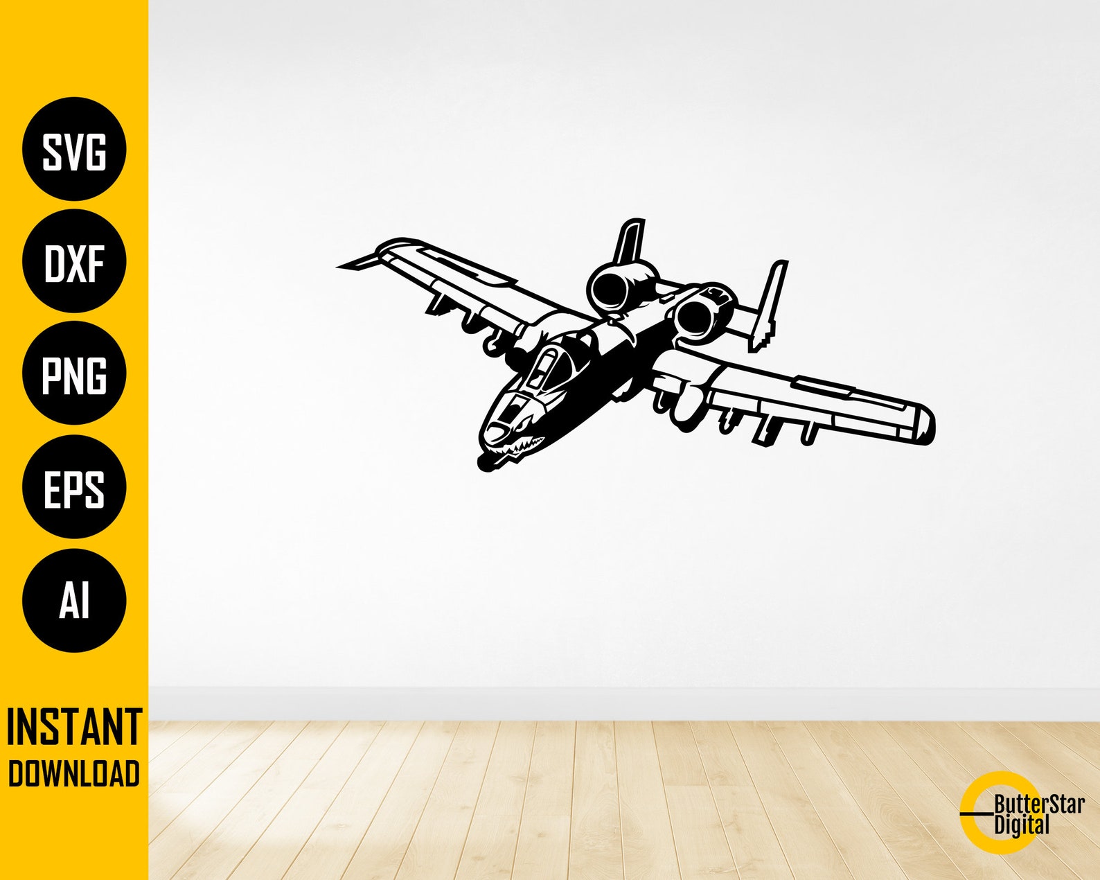 A-10 Plane SVG Air Force Stencil Vinyl Sticker Graphics - Etsy