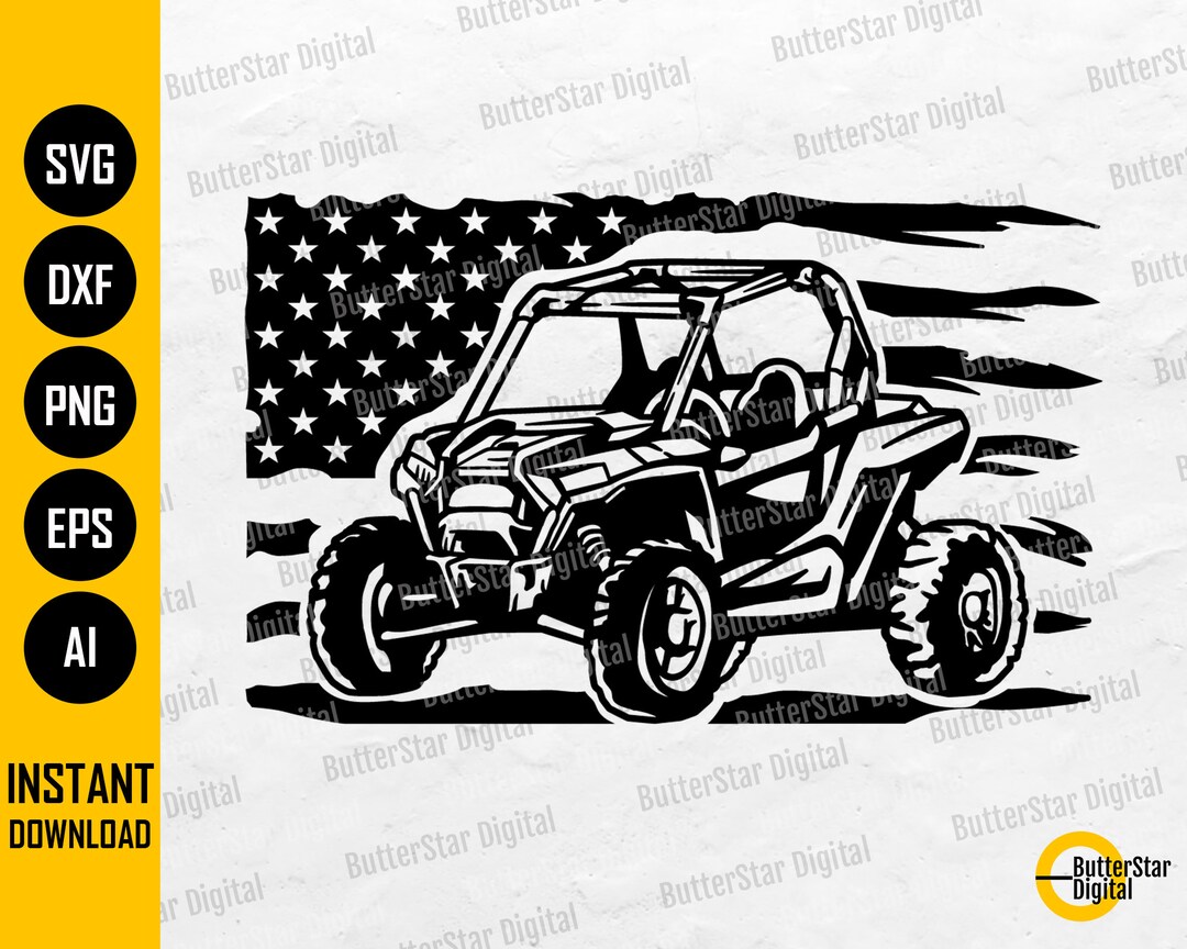 USA Flag ATV Svg | American Dune Buggy SVG | 4x4 off Road All Terrain ...
