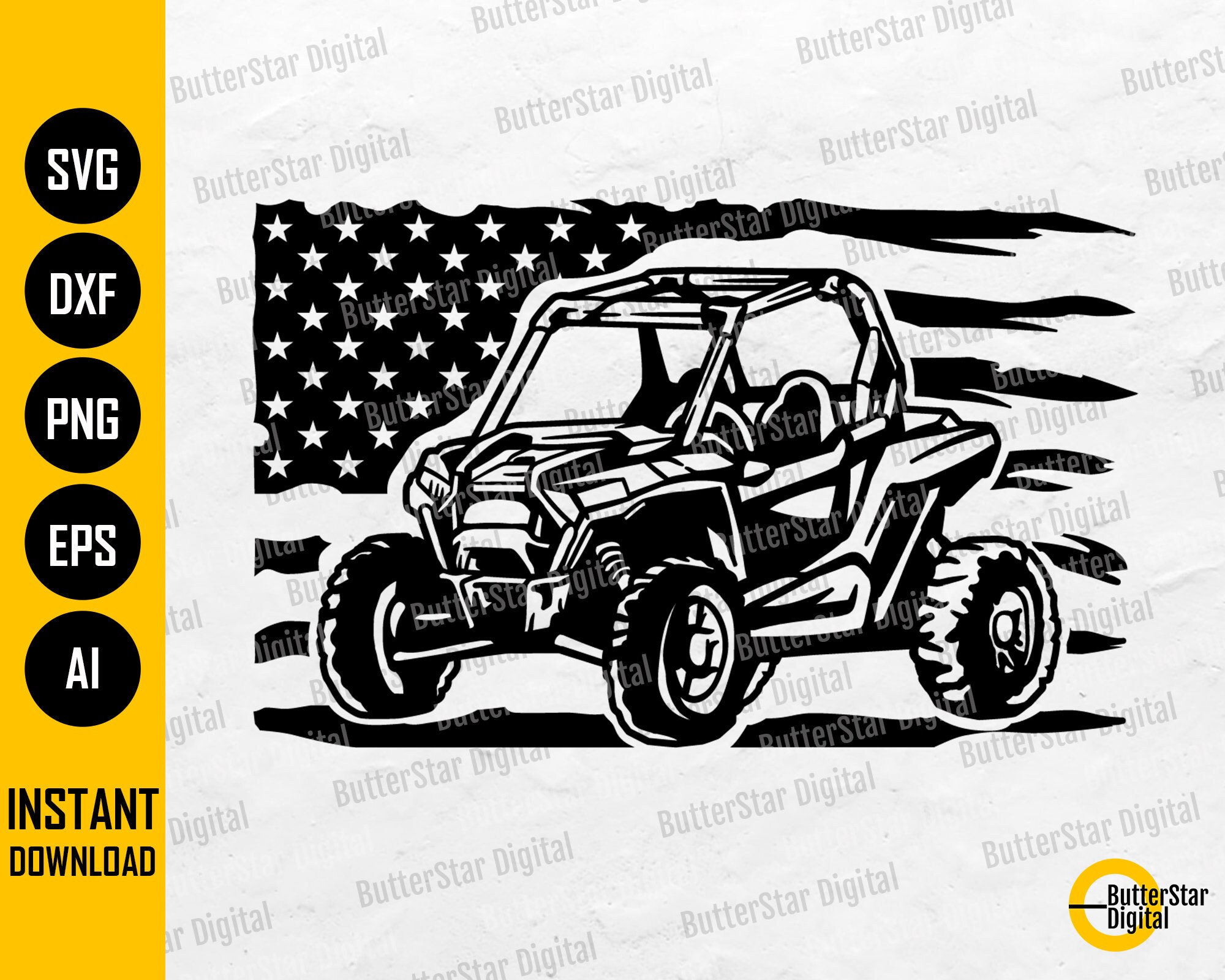 USA Flag ATV Svg American Dune Buggy SVG 4x4 off Road All - Etsy