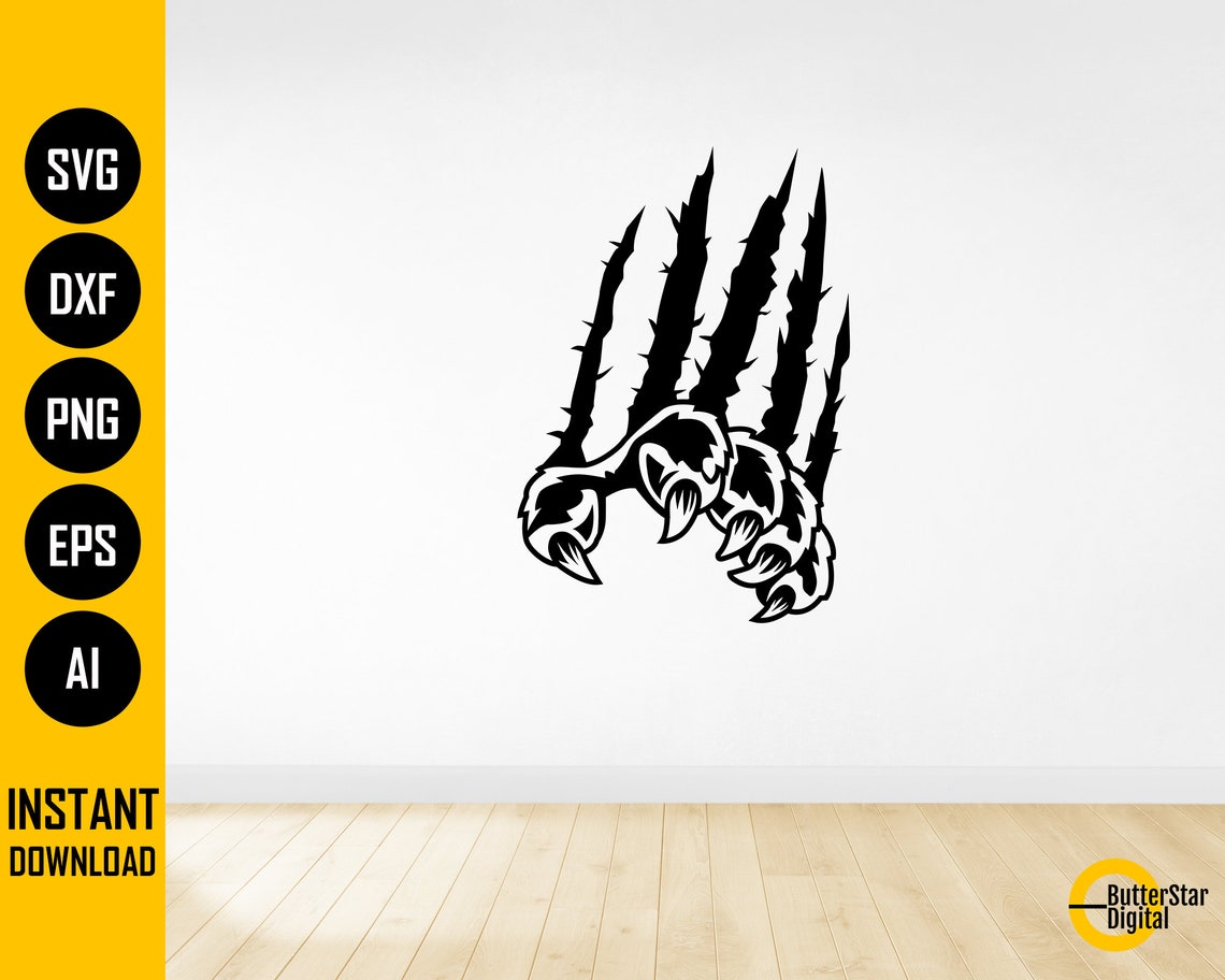 Claw Marks SVG Wild Animal Scratches SVG Beast SVG - Etsy
