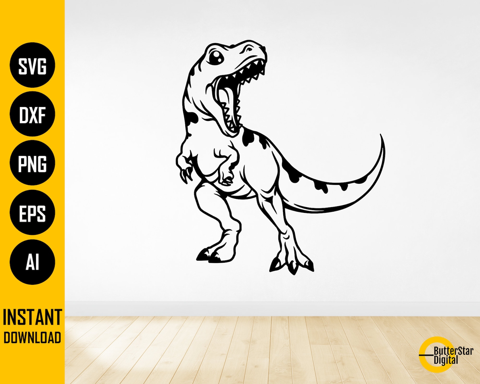 Cute T-rex SVG Tyrannosaurus Rex SVG Dinosaur SVG - Etsy
