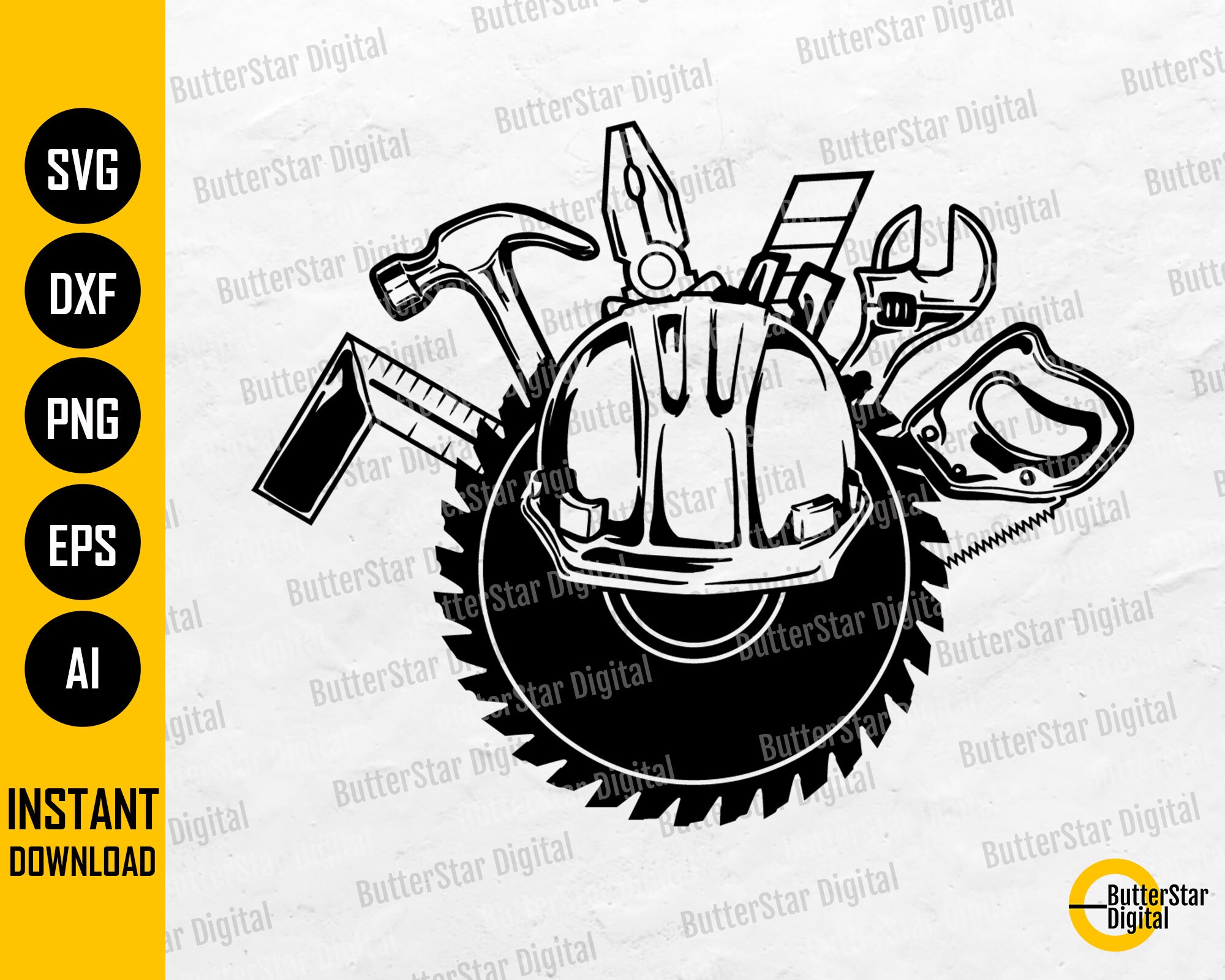 Repair Tools SVG Repairman Svg Carpenter T-shirt Logo - Etsy