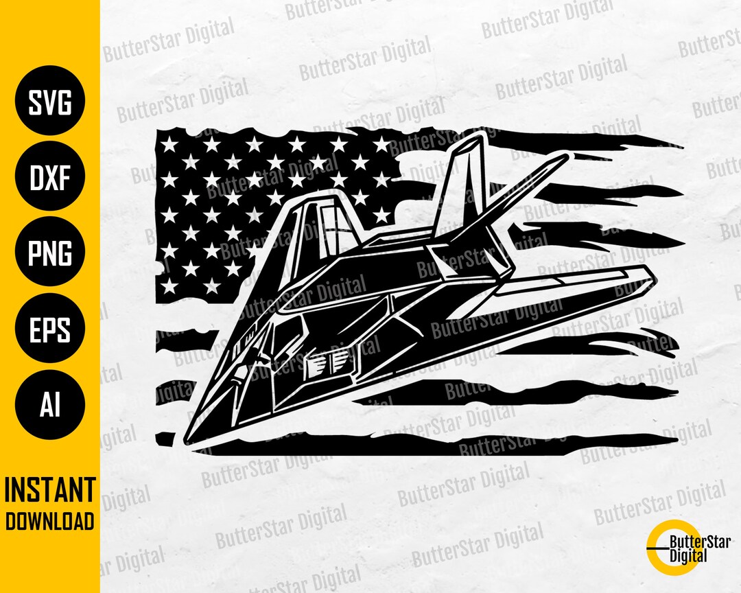 US Stealth Aircraft SVG | United States Air Force Decal Graphic T-shirt ...