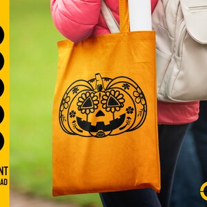 Jack O'lantern Sugar Skull SVG Halloween Pumpkin Cricut Cut File ...