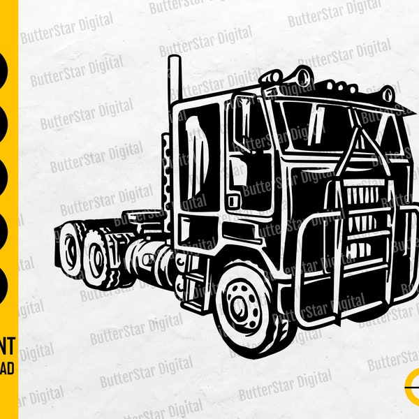 Cab Over Truck Svg - Etsy New Zealand