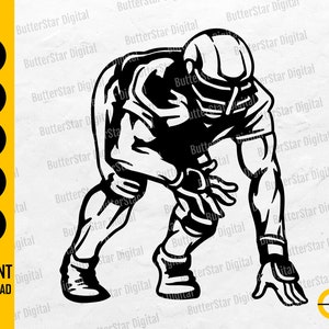 Football Player SVG | Football Game SVG | Sport Tackle Touchdown Hut ...