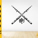 Crossed Fishing Rods SVG Cross Fishing Poles SVG Ocean Sea River Lake ...