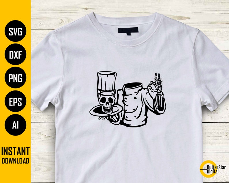 Headless Skeleton Chef SVG Funny Cook SVG Skull Served on - Etsy