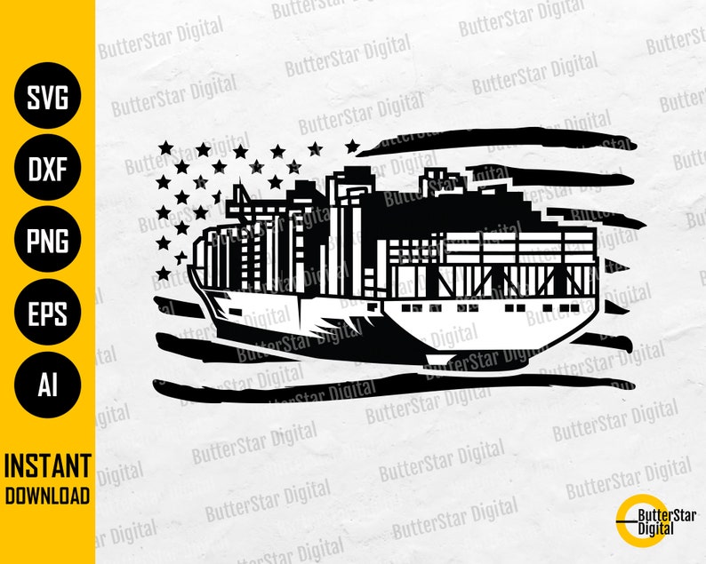 US Container Ship SVG Cargo Vessel SVG Shipping Shirt - Etsy