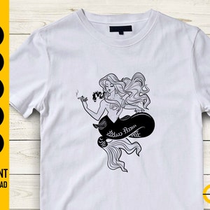 Smoking Mermaid SVG Smoking Marijuana Joint SVG Smoke Cigarettes SVG ...