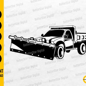 Snow Truck SVG | Snowplow SVG | Snow Plow Illustration Drawing Decal ...