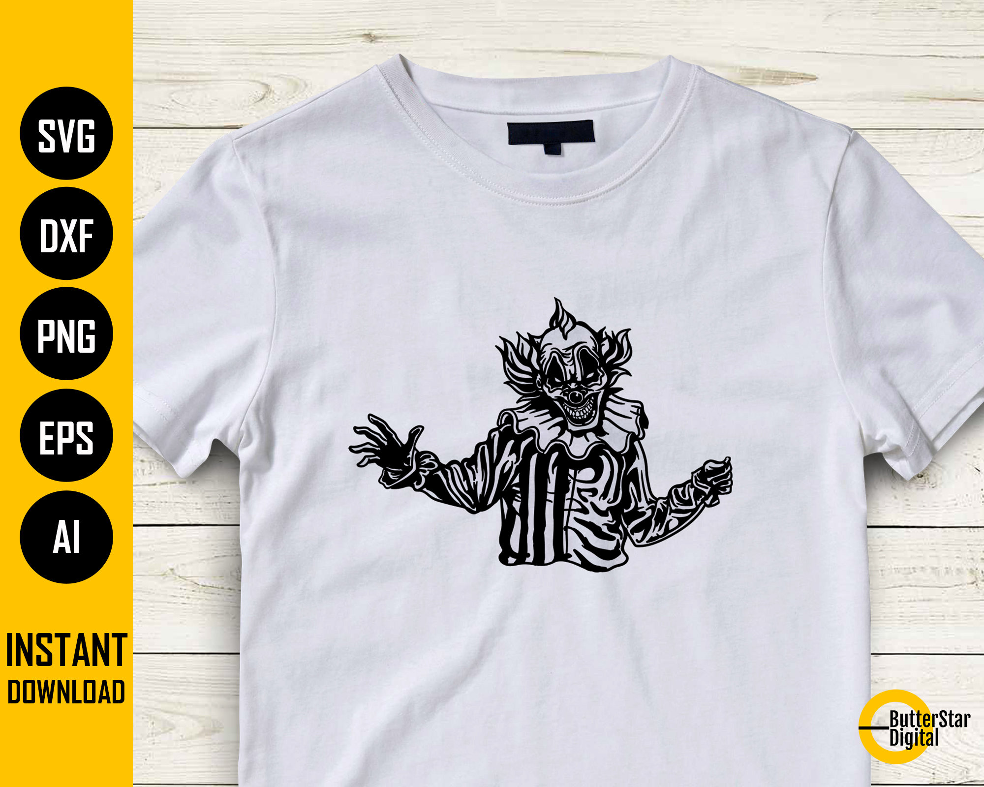 Scary Clown SVG Circus SVG Creepy SVG Fear Svg - Etsy Australia