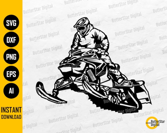 Snowmobile Jump SVG Snowmobiler SVG Winter Sports - Etsy