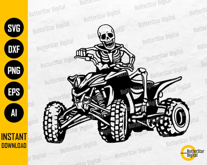 ATV Quad Bike Girl Clipart-vector Clip Art Graphics-digital Download ...
