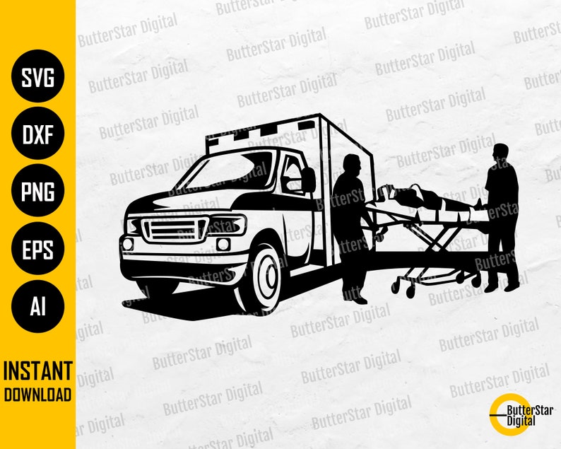 EMS Svg EMT Svg Paramedic Drawing Stencil Vinyl Graphic - Etsy