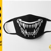 Monster Teeth Face Mask SVG | Scary Sharp Fangs Facemask | Cricut ...