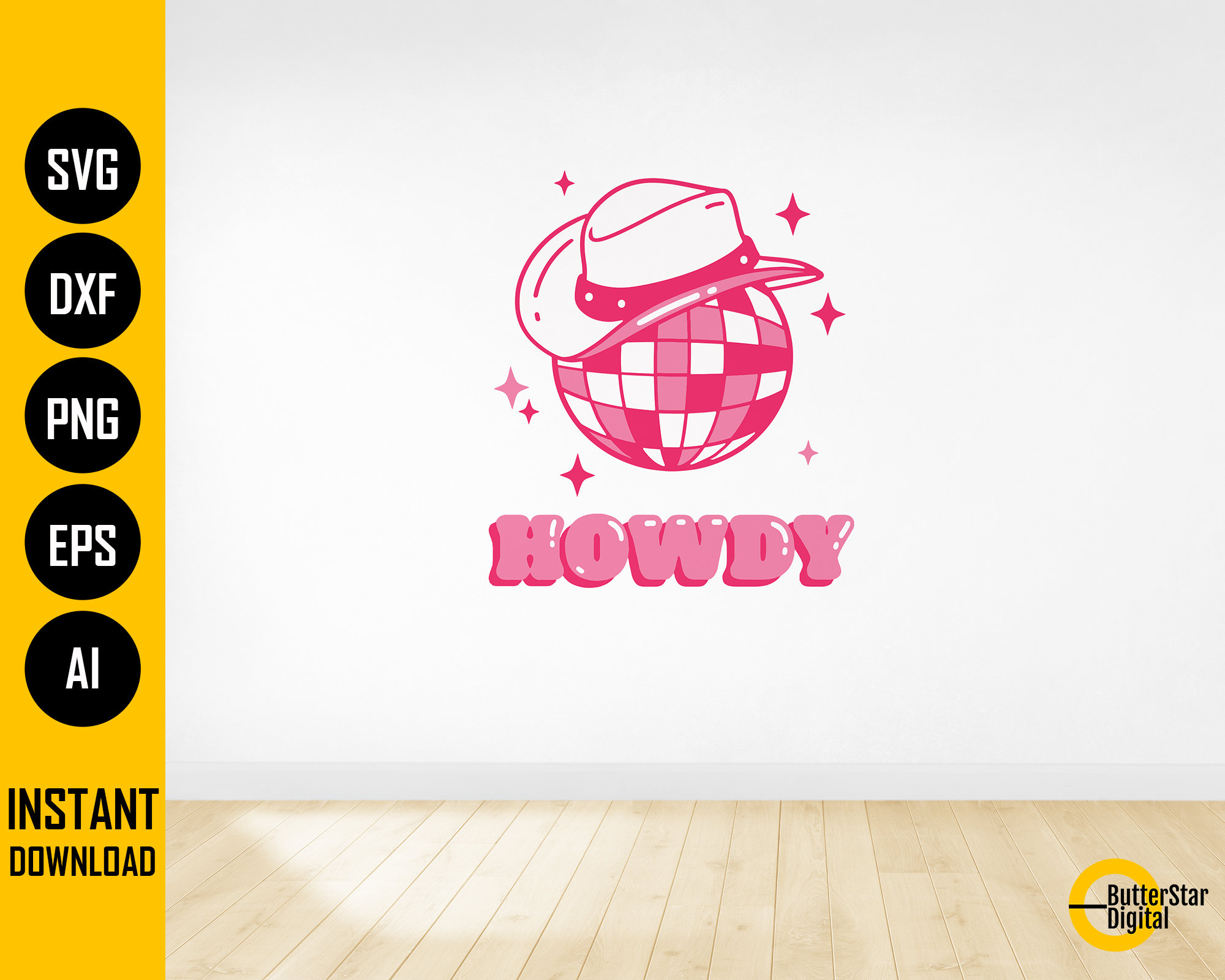 Disco Cowgirl SVG | Howdy PNG | Western SVG | Cricut Cutfile Silhouette ...