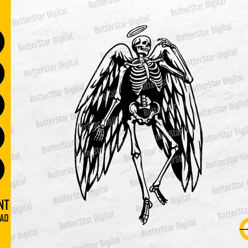 Angel Skeleton - Etsy
