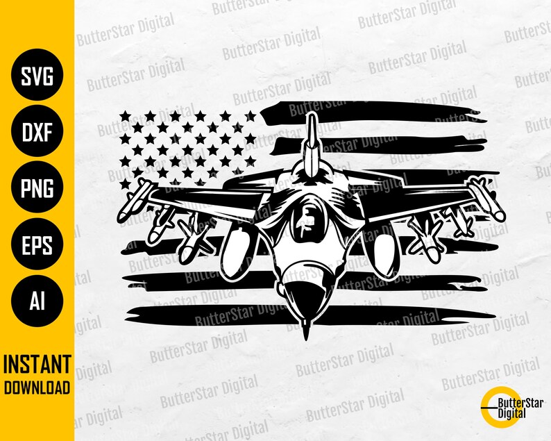 US Fighter Jet SVG United States Air Force Shirt Decals | Etsy