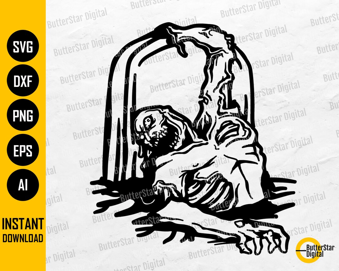 Zombie Rises From the Grave SVG | Horror SVG | Thriller SVG ...