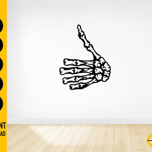 Skeleton Thumbs up SVG | Bones Tattoo Decal T-shirt Sticker Vinyl ...