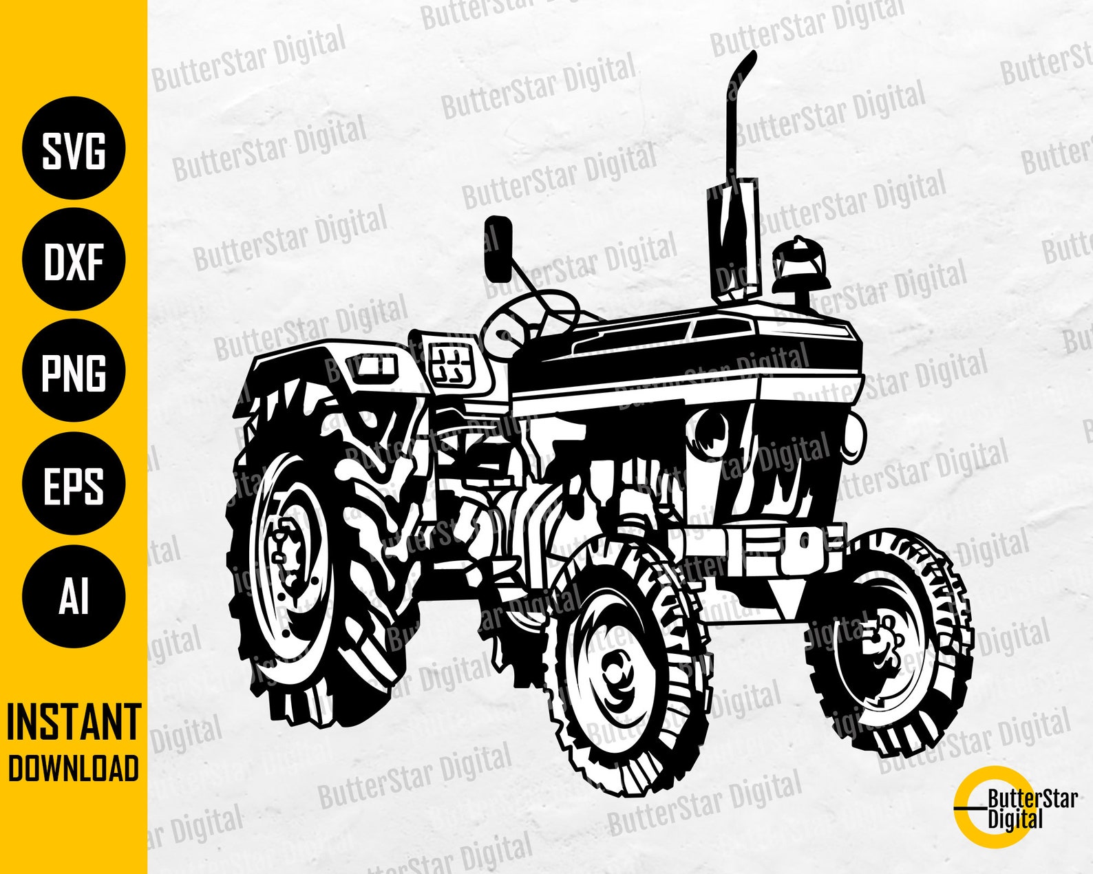 Tractor SVG Farm Tractor SVG Farming Decal Graphics - Etsy