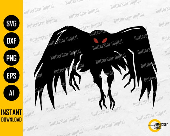 Mothman SVG Cryptid SVG Scary Beast SVG Mythology Svg - Etsy