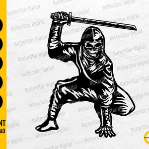 Skeleton Ninja SVG Shinobi SVG Ninjutsu SVG Assassin Spy Weapon Sword ...