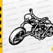 Skeleton Motorcycle SVG | Biker SVG | Gothic Motorbike Hog Rider ...